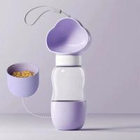 China Plastic Portable Pet Water Dispenser Dog Out Traveling Cup for sale