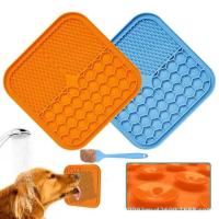 China Silicone Cat Dog Licking Pad Anti Choking Pet Slow Food Bowl for sale