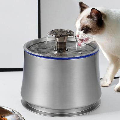 China Stainless Steel Electric Running Water Fountain Filter Cat Intelligent Dispenser for sale