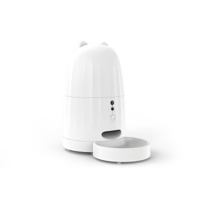 China Timing Quantitative Intelligent Automatic Pet Feeder Remote Video Control For Dog Cat for sale