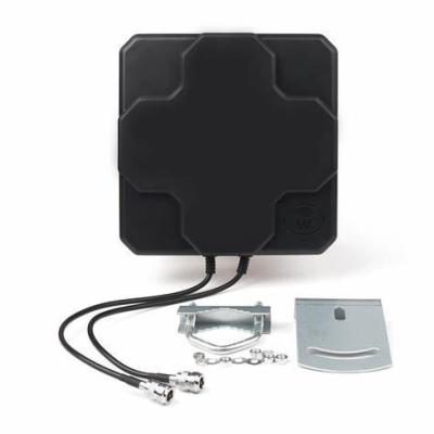 China 2×22dBi Outdoor 4G 5G Signal Booster with Dual Polarization LTE Panel Antenna, 50W Power, 21×21×2.5cm for sale