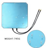 China 2×22dBi Outdoor 4G 5G Signal Booster with Dual Polarization LTE Panel Antenna, 50W Power, 21×21×2.5cm for sale