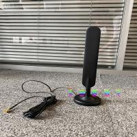 China Black 10 dBi 4G LTE Signal Booster Antenna 700-2700 MHz SMA Male for Router for sale