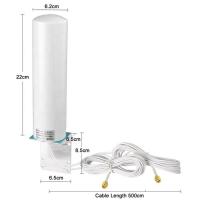 China WiFi LTE 4G 5G Signal Booster 12dBi Omni Antenna Dual TS9 for Huawei Routers for sale