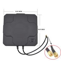 China Dual 22dBi Long Range Outdoor WiFi Access Point Antenna with 4G LTE MIMO Support, 698-2700MHz Frequency, 50W Power Rating for sale