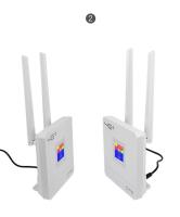 China 4G LTE CPE WiFi Router CAT4 150Mbps SIM Slot External Antenna WAN LAN RJ45 for sale