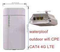 China 4G LTE Outdoor WiFi Router IP65 Weatherproof 300Mbps with SIM Slot and LAN Port for Industrial Use for sale