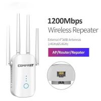 China 1200Mbps Dual Band WiFi Repeater with 4x3dBi Antennas - WR758AC Extender for 2.4GHz/5.8GHz Networks for sale