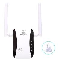 China 300Mbps WiFi Repeater Signal Amplifier with Dual Antenna 2.4G-5G Dual Band 110-240V Range for sale