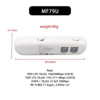 China ZTE MF79U 4G LTE WiFi Router - 150Mbps USB Modem with 15m Range & 10 Device Support for sale