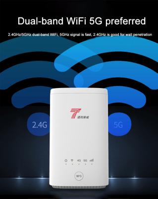 China ZLT X21 5G Indoor CPE Router with 2.3Gbps Speed, 32 User Support and 4 Gigabit LAN Ports for sale