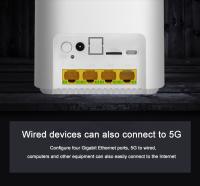China ZLT X21 5G Indoor CPE Router with 2.3Gbps Speed, 32 User Support and 4 Gigabit LAN Ports for sale