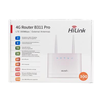 China 4G LTE WiFi Router B311 Pro with Power Bank OEM ODM 300Mbps Wireless Router for SOHO Outdoor for sale