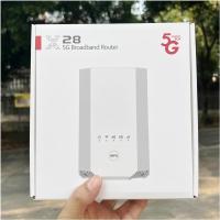 China ZLT X28 5G CPE Router WiFi 6 AX1800 Dual Band Gigabit DL 4Gbps UL 1Gbps Sim Card Slot for sale