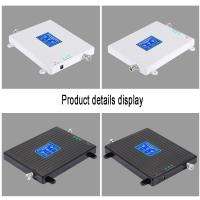 China Tri Band 2G 3G 4G Signal Booster 900 1800 2100MHz 65dB Gain Mobile Phone Repeater for sale