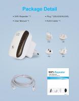 China 300Mbps WiFi Repeater KP300M Wireless Range Extender Signal Amplifier 2.4GHz for sale