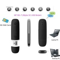China ZTE MF190 Unlocked 3G USB Modem 7.2 Mbps WCDMA 2100MHz 900MHz GSM Dongle for sale