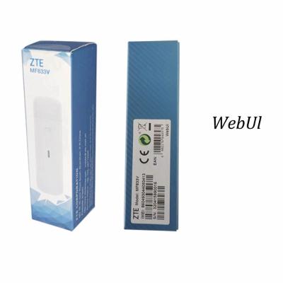 China ZTE MF833V 4G LTE USB Dongle 150Mbps Global Unlocked Network Modem for sale