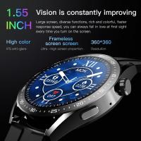 China JNET Pro Smart Watch 1.53 inch Round Screen Heart Rate Blood Pressure Monitor IP67 Waterproof NFC Smartwatch for Men Women for sale