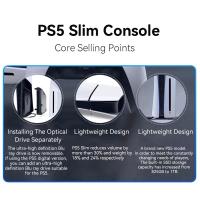 China Slim PS5 Console 1TB SSD Ultra High Speed 120fps Gaming Console for PC Games for sale