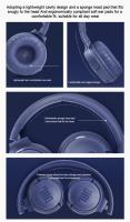 China TUNE 510BT Over-Ear Wireless Bluetooth 5.3 Noise Cancelling Headphones with LED Battery Indicator and Microphone for sale