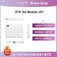 China ZTE F50 5G Pocket WiFi Router Unlocked Sub-6 SA NSA Hotspot 1.6Gbps Download 10 Users for sale