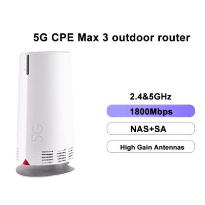 China 5G CPE Max 3 Outdoor Router WiFi 6 Unlocked Dual Band 9.5dbi Antenna IP65 for sale