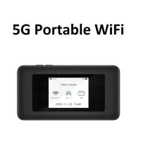 China 5G Pocket WiFi Router M510 with SIM Card Slot 5000mAh Battery 2.4GHz 5GHz Dual Band for sale