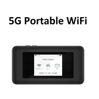China 5G Pocket WiFi Router M510 with SIM Card Slot 5000mAh Battery 2.4GHz 5GHz Dual Band for sale