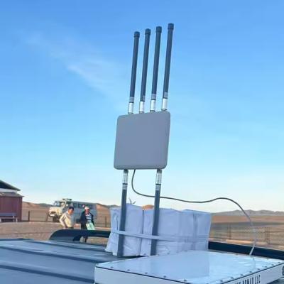 China Industrial 20Km Long Range Tri-Band WiFi 6 Router - 5400Mbps, 256 Users, -40°C to 65°C Operating Temp for sale