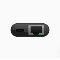 China 60W USB-C to Gigabit Ethernet Charge Adapter with FCP Fast Charging for Laptops and Tablets for sale