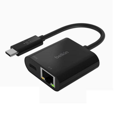 China 60W USB-C to Gigabit Ethernet Charge Adapter with FCP Fast Charging for Laptops and Tablets for sale