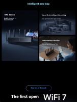 China Xiaomi BE7000 WiFi Router Dual Band 2.4G 5G 8-Channel Amplifier 1GB Memory 6 Antennas 2500Mbps LAN for sale