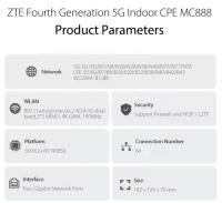 China ZTE MC888 Pro 5G CPE Router Unlocked WiFi 6 AX1800 Dual Band 2.4G 5G Home Mesh for sale