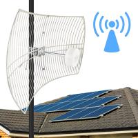 China 5G Multiband Outdoor Antenna 698-6000MHz 2x30dBi MIMO Parabolic Grid for sale