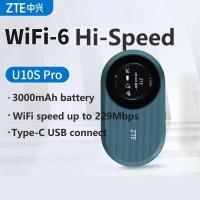 China ZTE U10S Pro 4G WiFi 6 Router 229Mbps 3000mAh Battery Portable Mobile Hotspot Unlocked for sale
