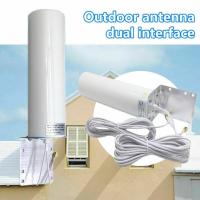 China Outdoor Fixed Bracket 3G 4G 5G Signal Booster Antenna - 10-12dBi Gain, 5M Cable, Dual Band 698-2700MHz for sale