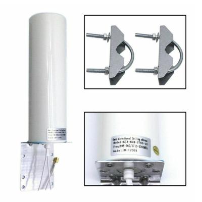 China Outdoor Fixed Bracket 3G 4G 5G Signal Booster Antenna - 10-12dBi Gain, 5M Cable, Dual Band 698-2700MHz for sale