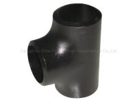 China SS400 Straight Pipe Fitting Tee ASTM A234 WPB Carbon Steel MS Equal EN10253 for sale