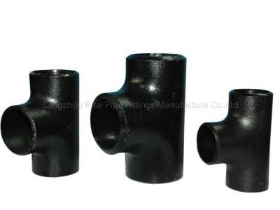 China XS Sch 30 Threaded Eccentric Reducing Tee MS Equal Straight JIS2313 for sale