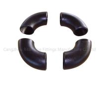 China SMLS Schedule 80 Black Pipe Fittings A53 GR.B Sch40 High Pressure LR 45 Degree Elbow for sale