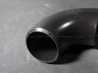 China ASTM A234 WPB Carbon Steel Welded Pipe Fittings Sch 40 Sch 80 90 Degree Black for sale