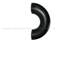 China 180 Degree Schedule 40 Black Steel Pipe Fittings Elbow Seamless Carbon Steel 1 1/2 for sale