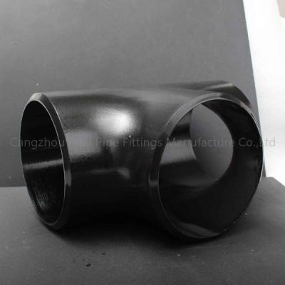 China DN50 DN65 Steel Butt Weld Fittings ASTM WPB Seamless Eccentric Reducing Tee Straight for sale