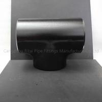 China DN50 DN65 Steel Butt Weld Fittings ASTM WPB Seamless Eccentric Reducing Tee Straight for sale