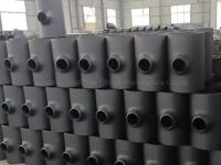 China Black Carbon Steel Buttweld Pipe Fittings ASTM A403 WP304 Y Unequal Lateral Tee for sale