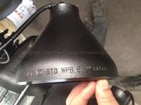 China Beveled Pipe Fitting Reducer Eccentric Concentric WPC Carbon Steel SCH40 for sale