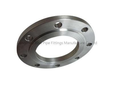 China 125NB Flat Welding Flange P265GH PN25 PN16 , SCH 80 MS Slip On Flanges Black Paint for sale
