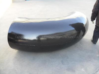 China MSS SP44 Black Steel Welded Elbow JIS B2220 XXS Large Diameter Pipe Fittings 48'' STD for sale