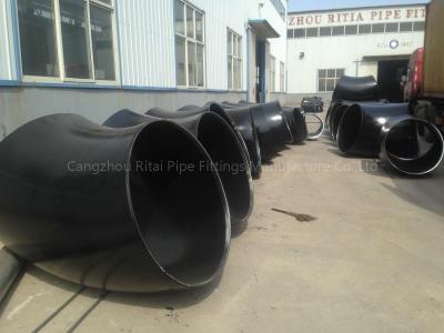 China ASTM B16.9 Large Pipe Elbows Carbon Steel Round Beveled Ends 90 Degree Elbow Fitting for sale
